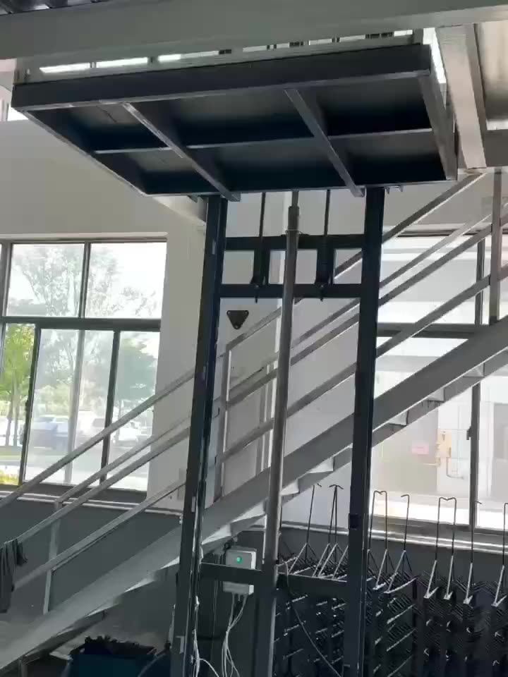 300kg 500kg 800kg 1000kg Mini Cargo Lift Warehouse Steel Frame Goods ...