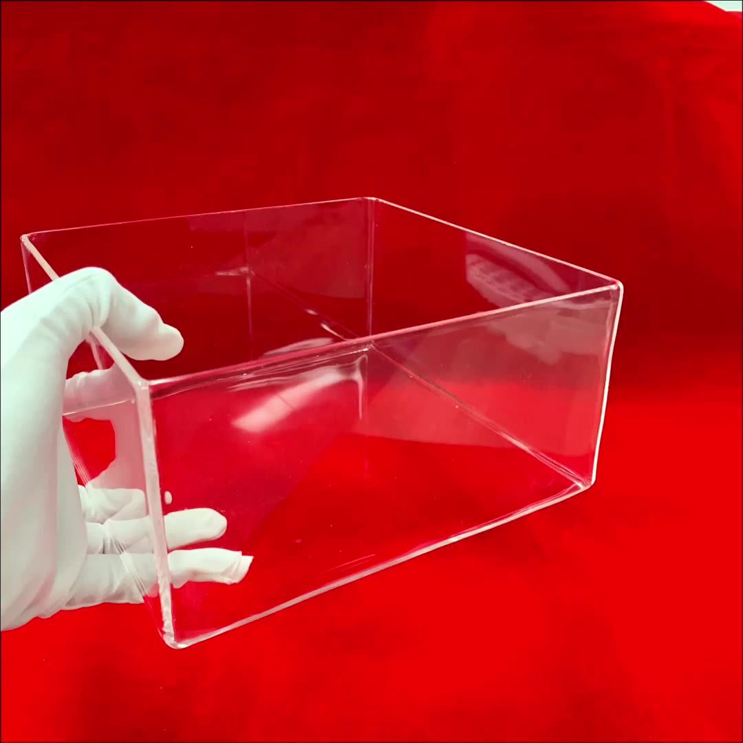 Customized Large Dimensions Rectangular Quartz Petri Dish - Buy Quartz ...