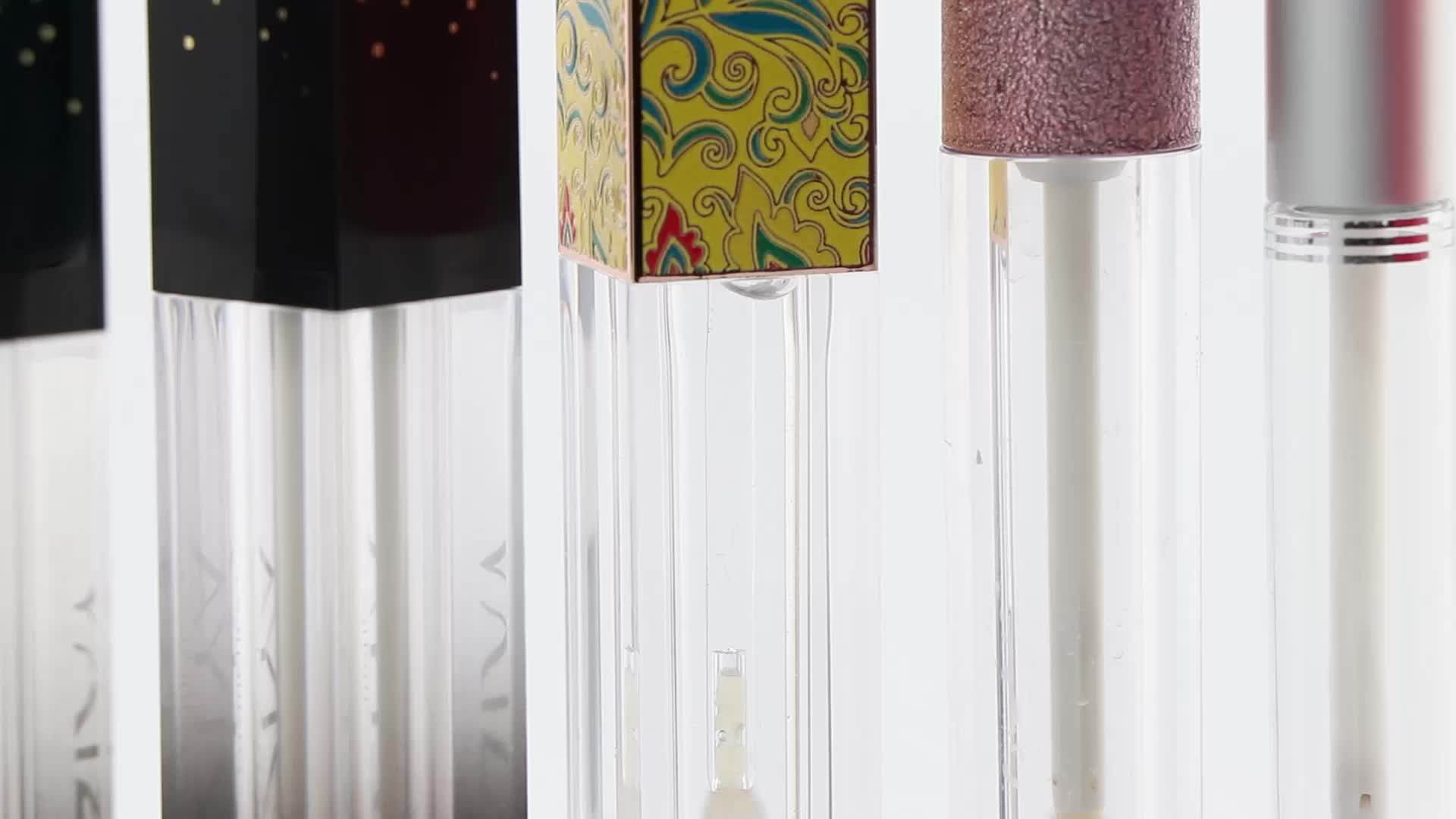 Custom Lip Gloss Tube 6ml 7ml Small Rectangle Lipgloss Tube Liquid ...