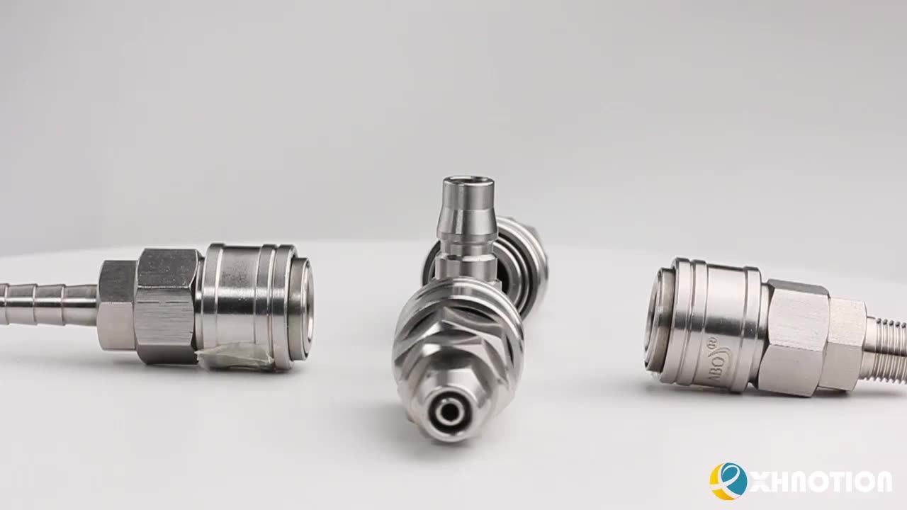 12*8mm Nitto Series One Touch Stainless Steel Ss304 Quick Coupler ...