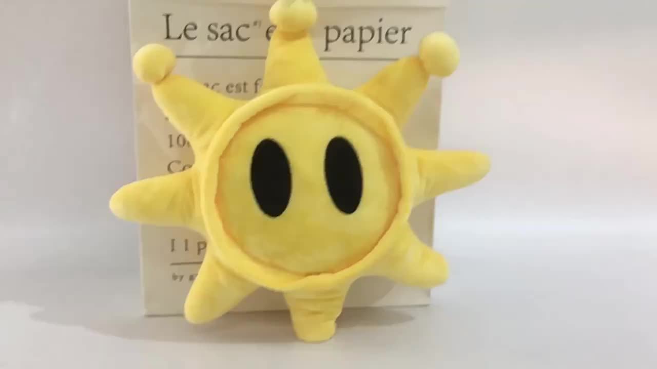 Hwl Super Mario Bros Shine Sprite Doll Sun Plush Soft Stuffed Toys ...