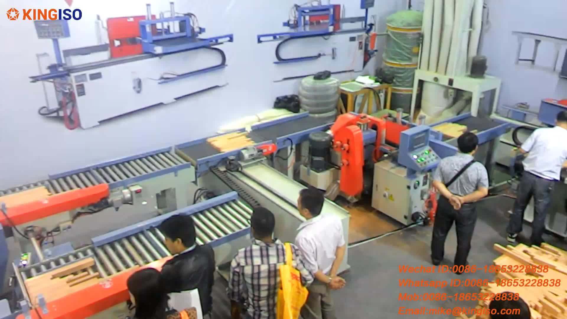 Kingiso Wood Door Frame Finger Joint Production Line Finger Jointing ...