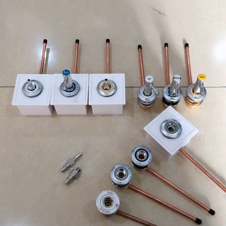 Electrical Medical Oxygen Gas O2 Wall Outlets Console For Pipelines ...