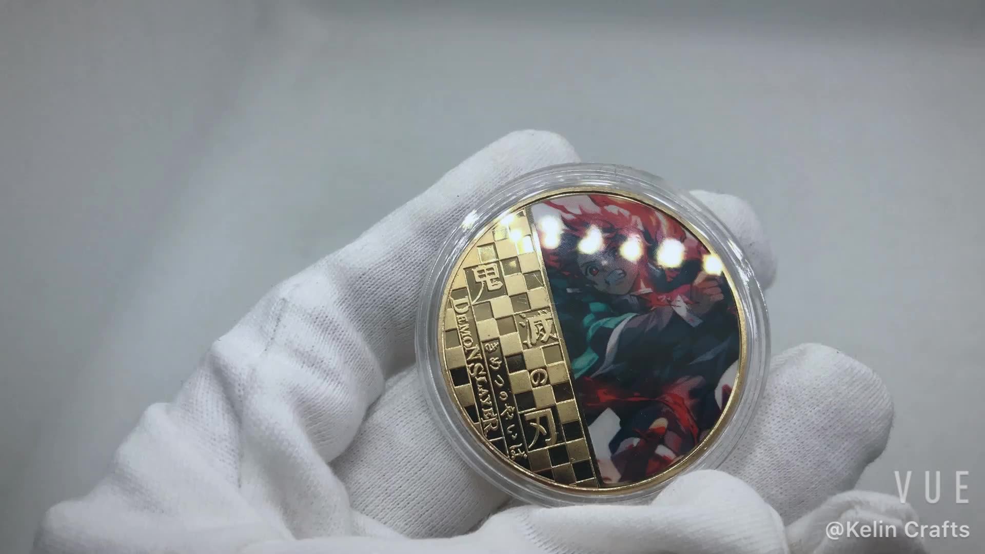 10 Designs Japan Manga Demon Slayer Swords Action Figure Anime Gold ...