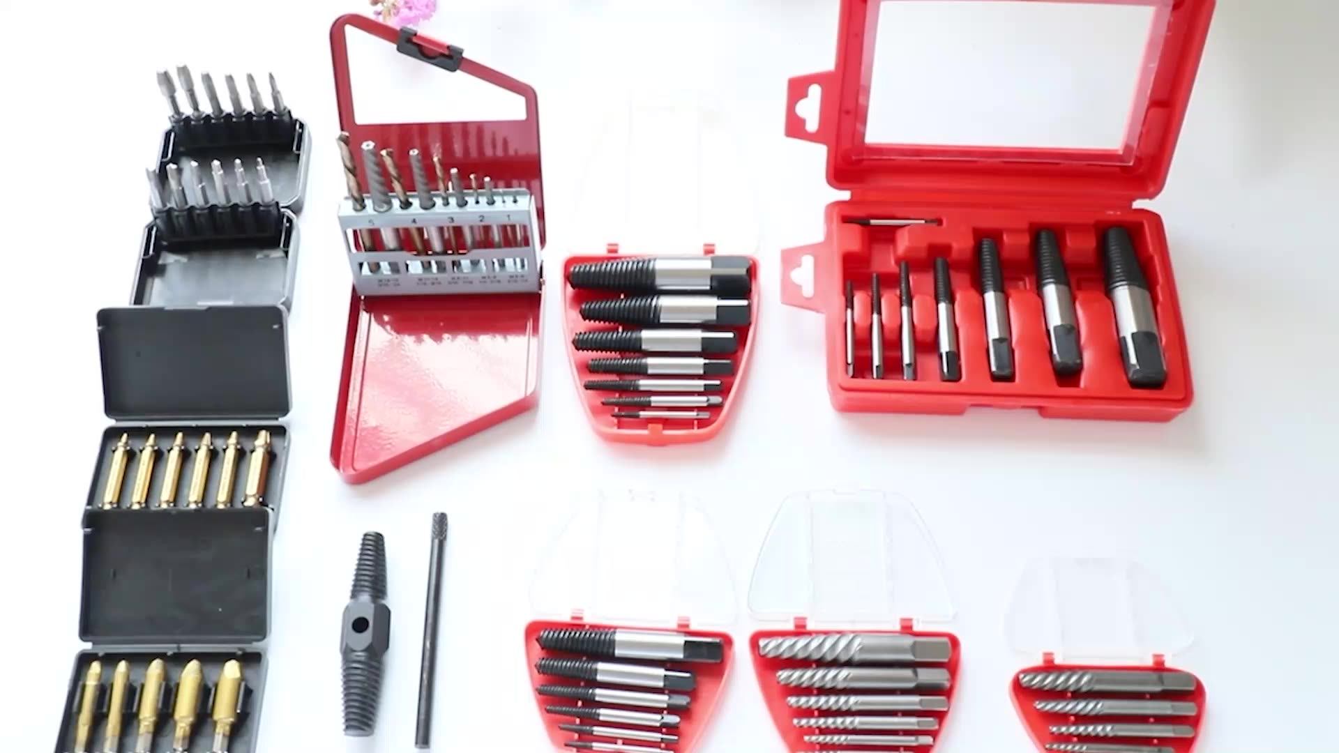 25pcs Screw Bolt Nuts Extractor Set Hex Head Multi-spline Remover Bolt ...