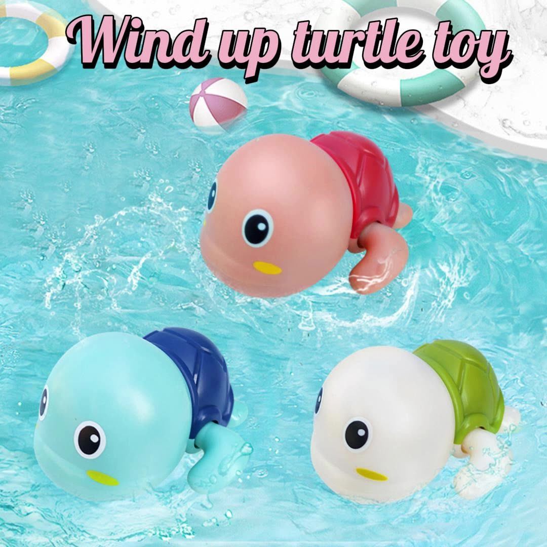 Baby Bath Toys Children Bath Spiral Turtle Toy Water Play Swimming ...