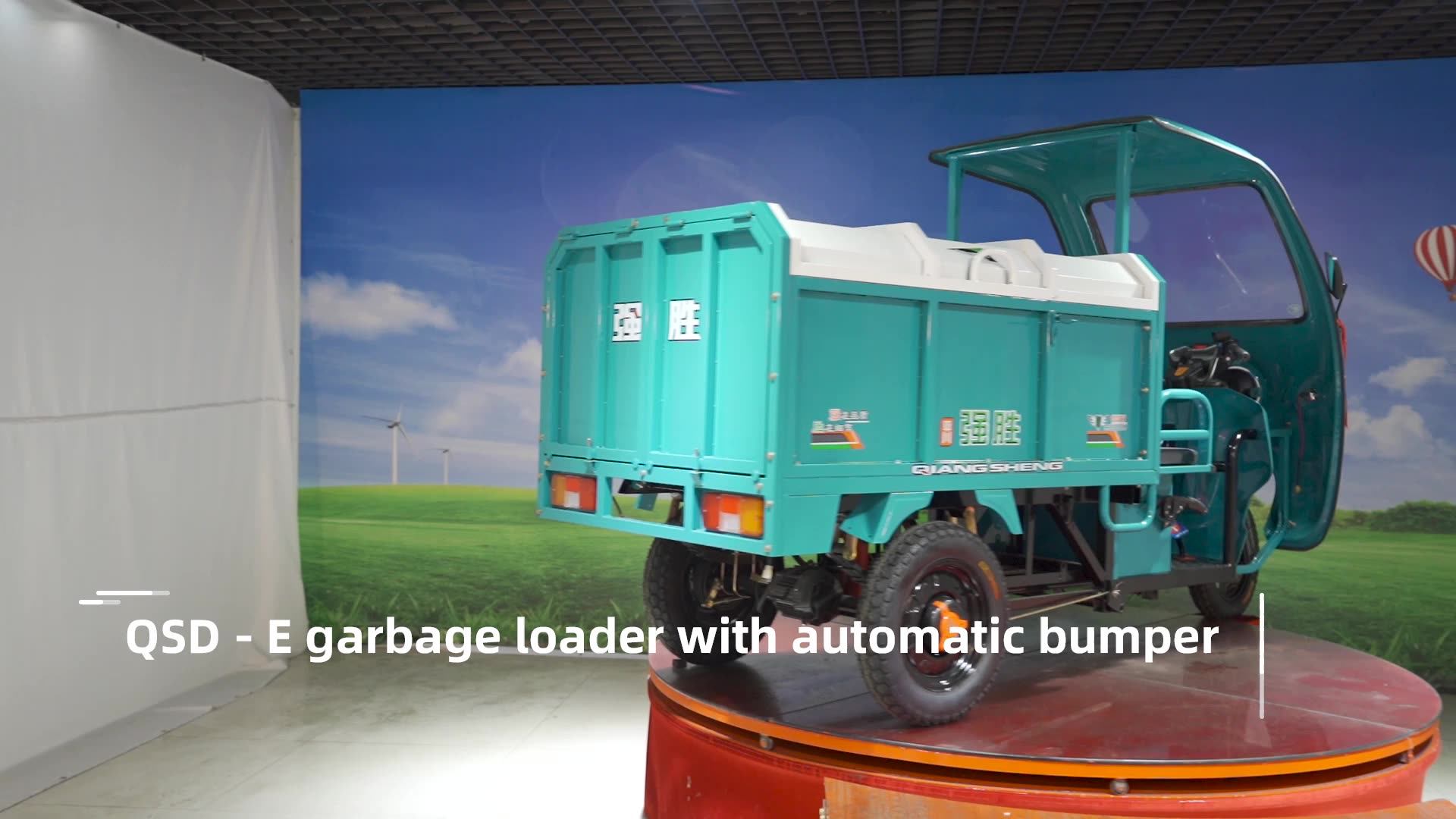 Eco Friendly Motorized Electric Garbage Truck Dust Cart With 1.5m*1m*0 ...