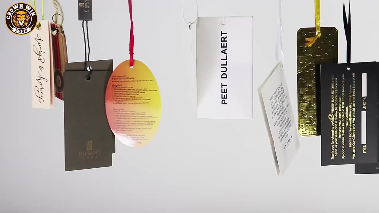 Luxury Cardboard Swing Tickets Blank Hang Tags Recycled Eco Friendly ...