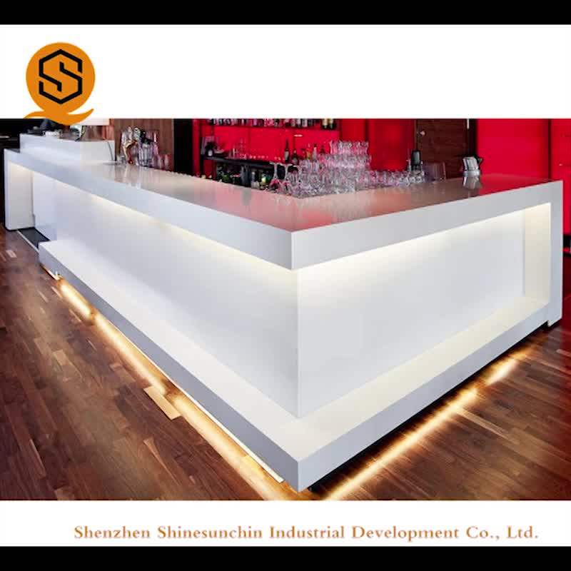 Luxury Design High Class Solid Surface Customize Commercial Bar ...