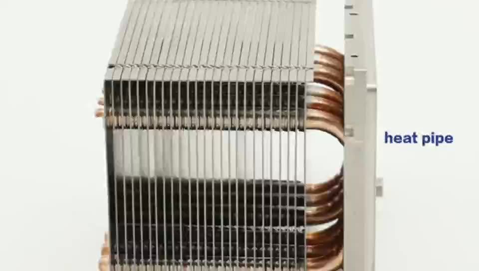 Customized Soldering Copper Pipe Heatsink Heatpipe Cooler Fin Aluminum ...