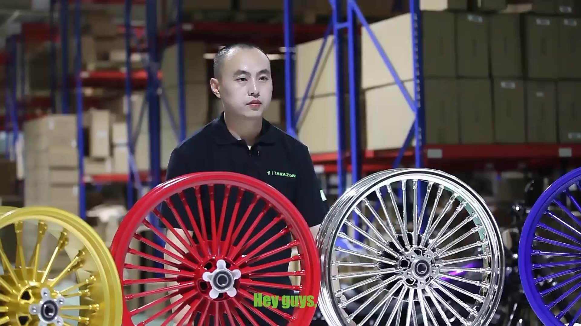 Motorcycle Wheel Steel Forged Rim Chrome 16 17 18 19 21 Inch Spoke ...