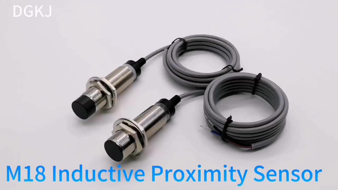 Dgkj M18 Inductive Sensor Dc 3-wire Cylinder Proximity Switch Ip67 High Protection Sensor For ...