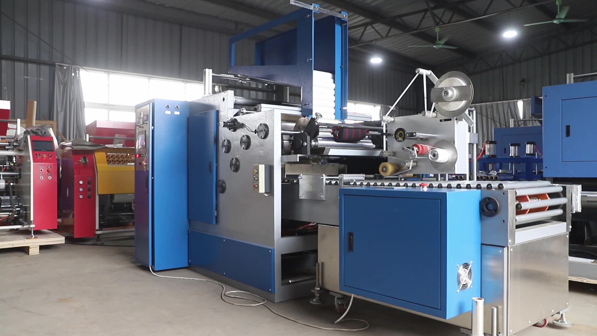Automatic Aluminium Foil Roll Rewinding Machine With Labeling Function ...