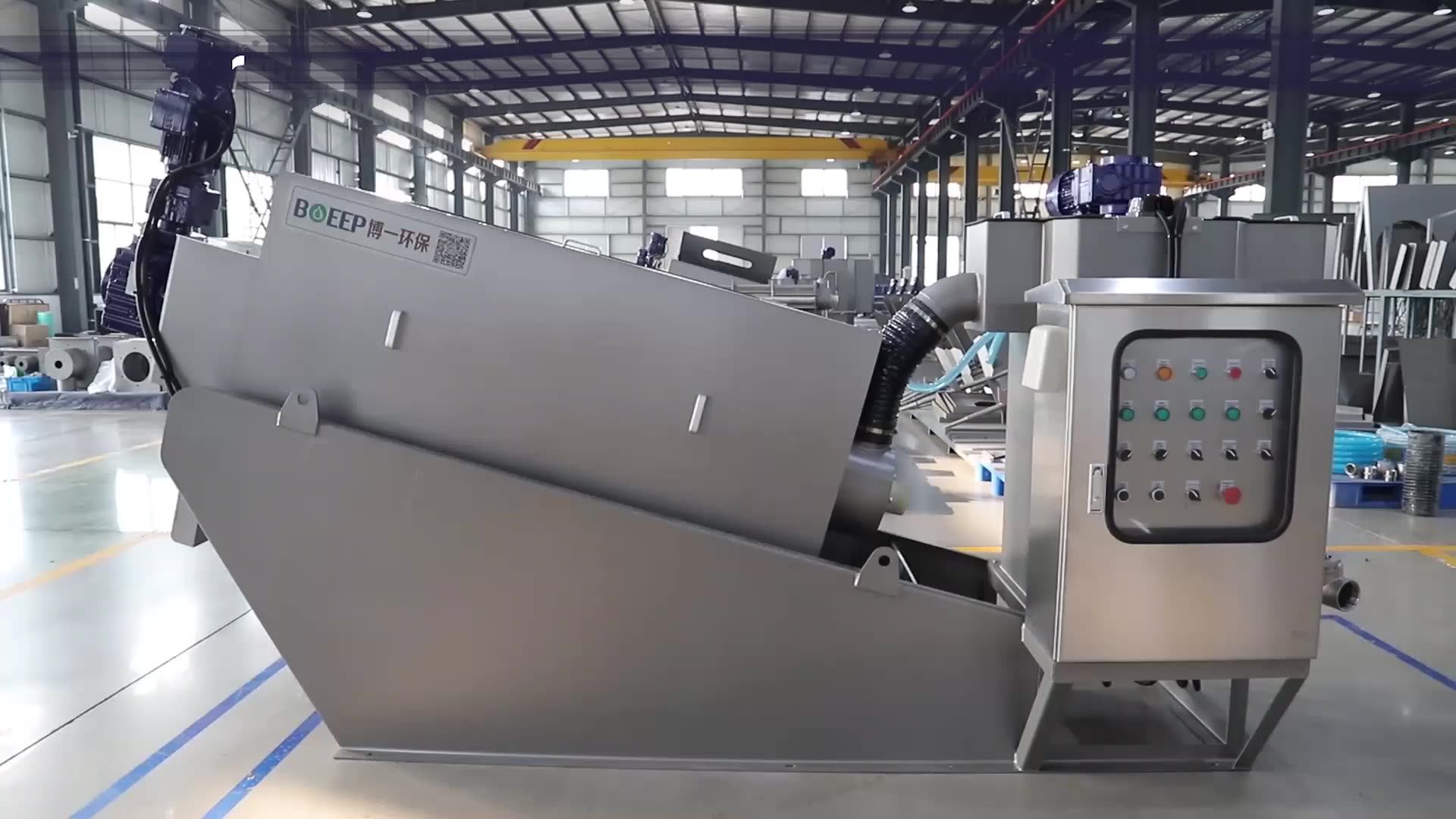 New Automatic Volute Sludge Dewatering Screw Filter Press Dehydrator ...