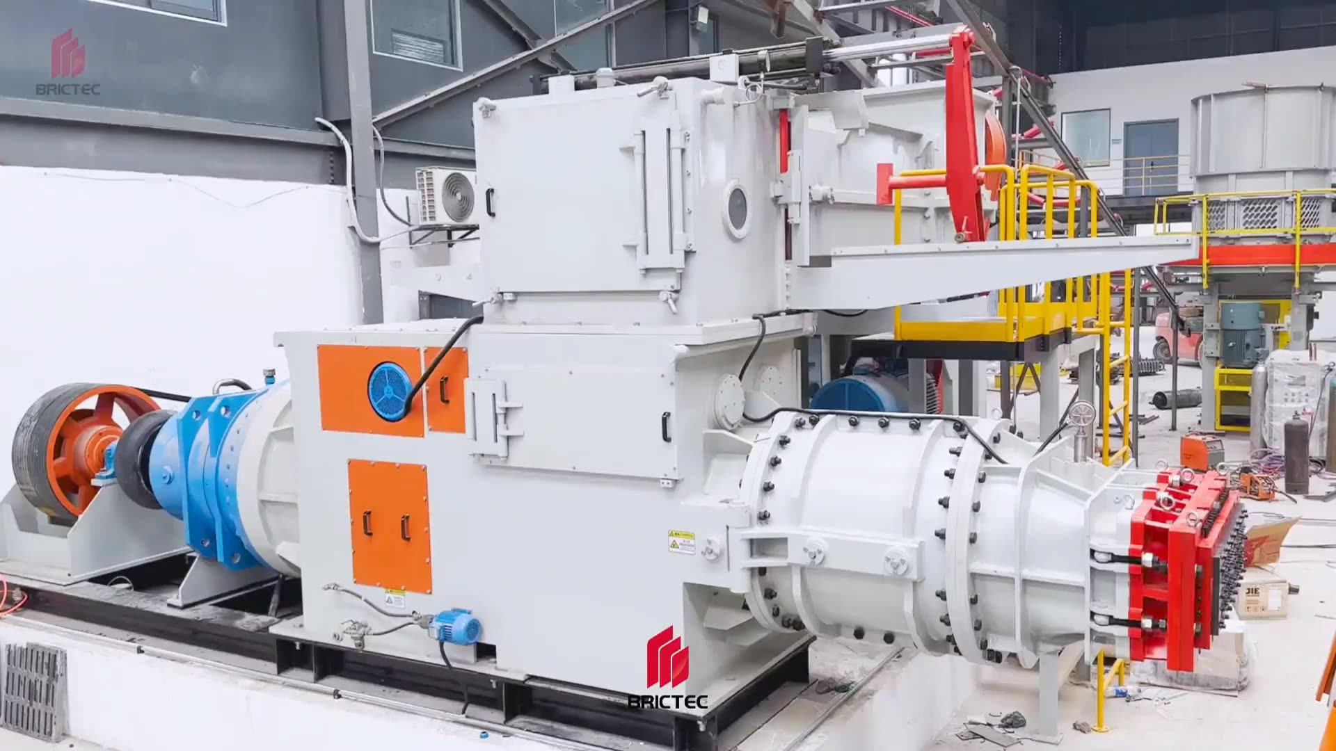 Medium Two-stage Vacuum Extruder For Debrick Production Linebrick Clay ...