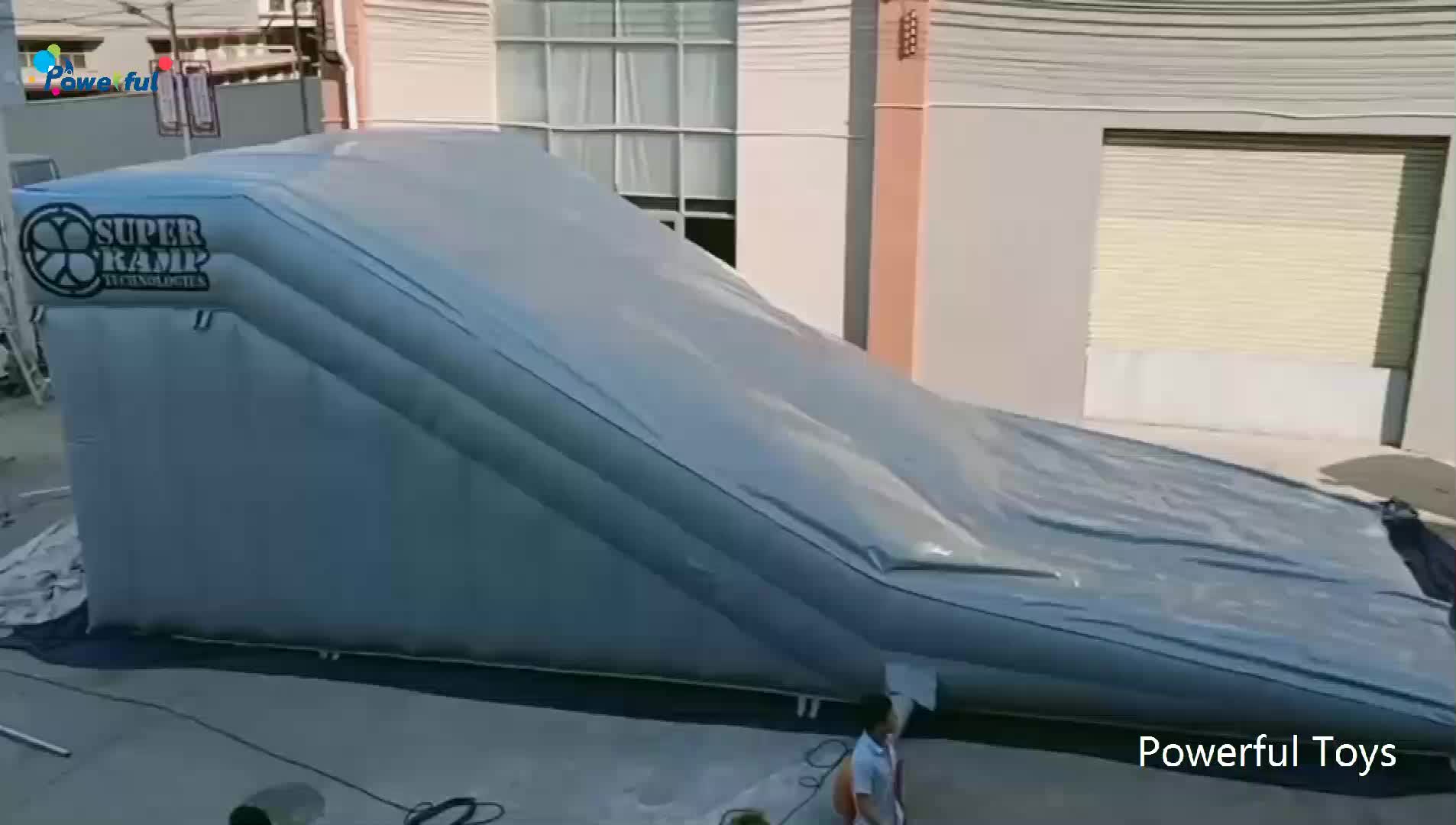 Freestyle Fmx Bmx Freefall Giant Inflatable Stunt Bike Airbag Landing Ramp For Dirtbike Jump ...