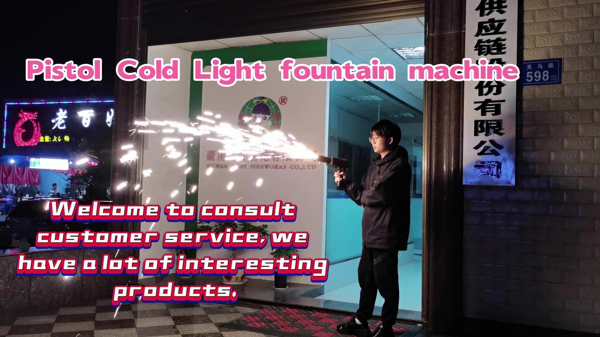 Gun Pyrotechnic Flare Cold Sparklers Firework Cold Wed Wedding Cake ...