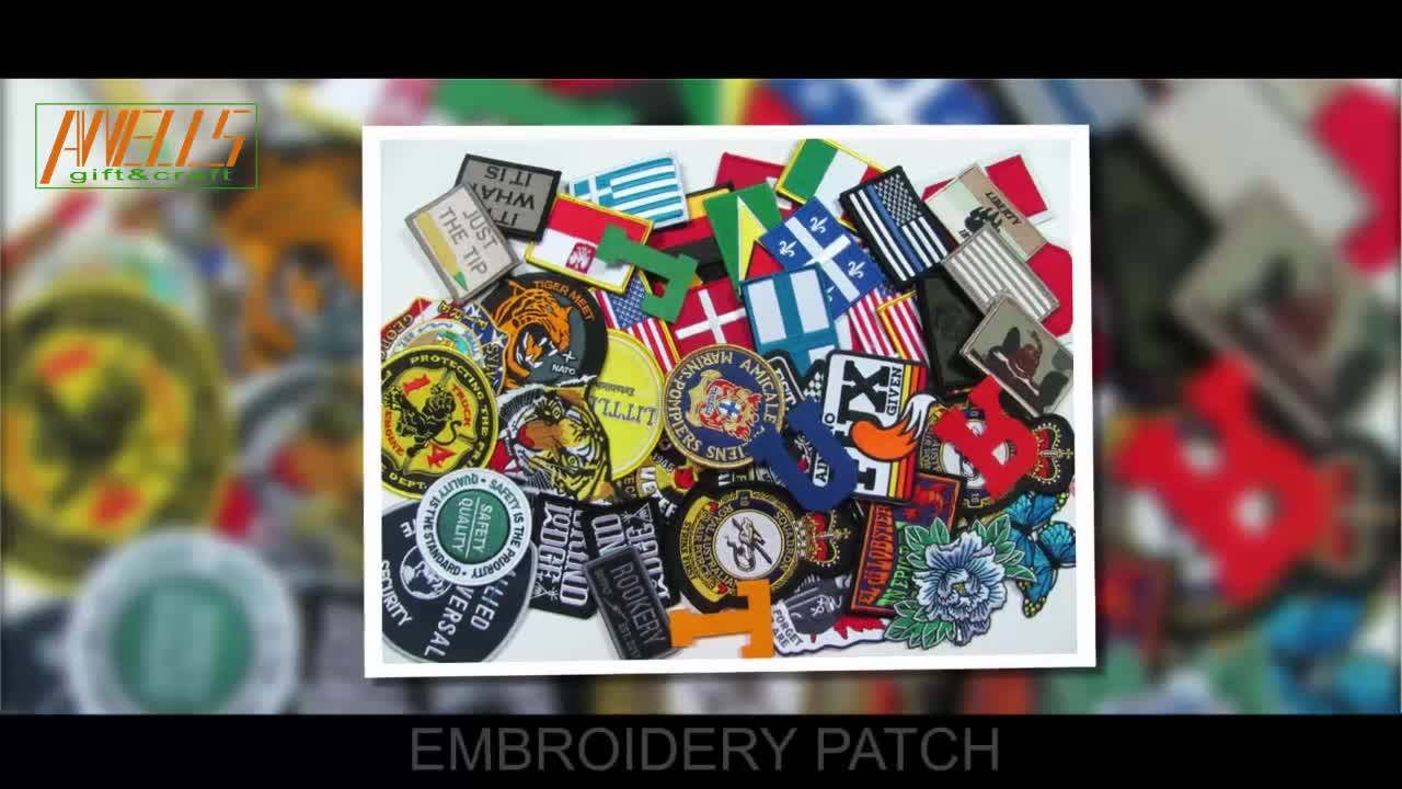 Custom Patch Wholesale Iron On Large Merrow Border Embroidered Patch ...