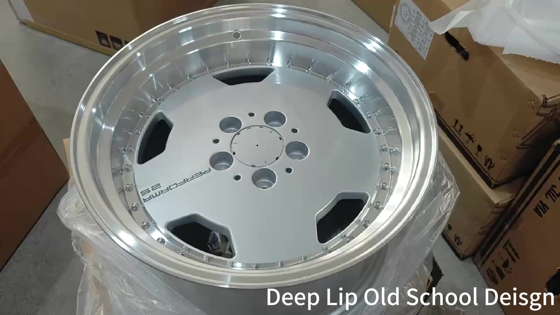 Yxq Deep Lip Old School Design Alloy Wheels 17 18 Inch 5x112 Pcd ...