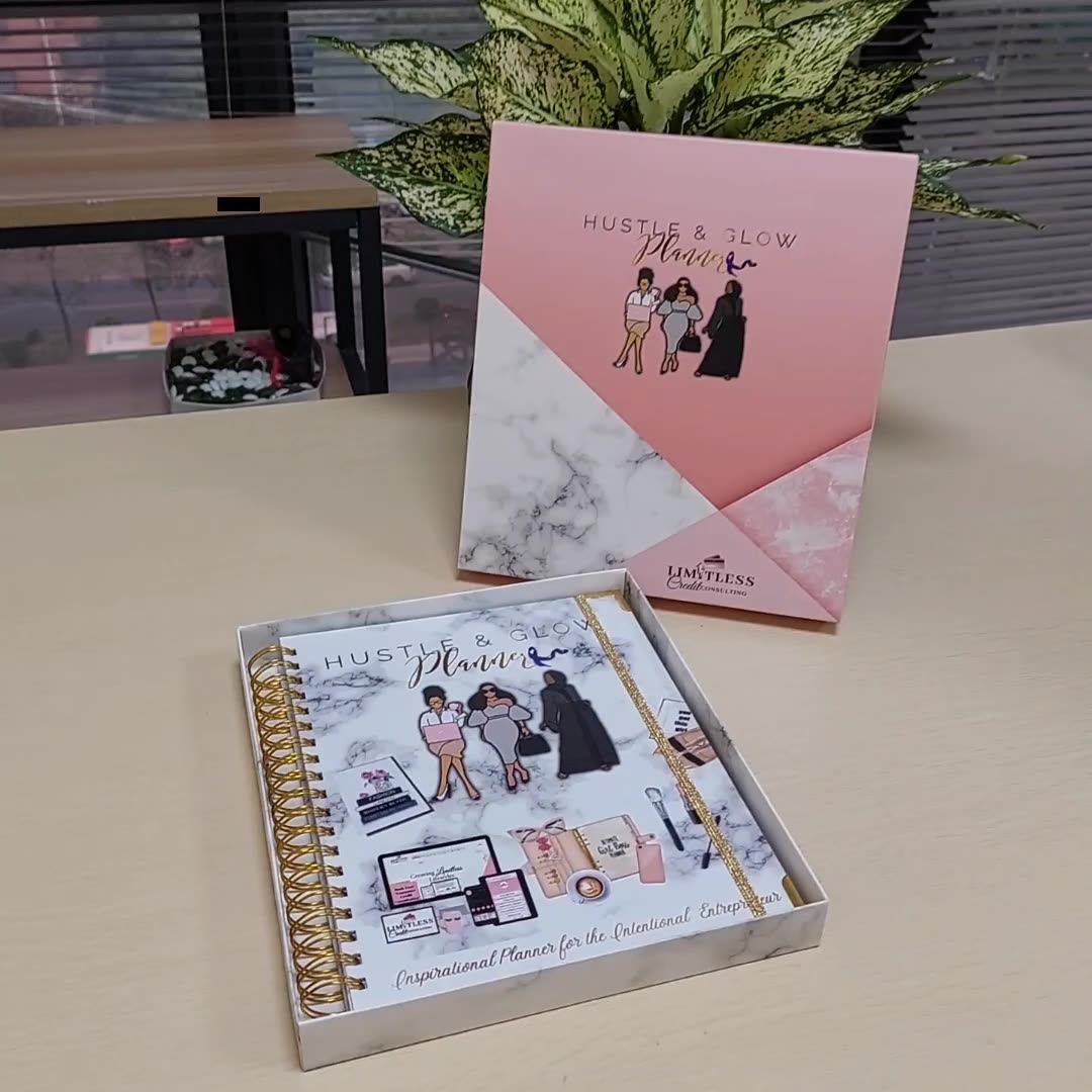 Customize Luxury Gold Spiral Diary Weekly Goal Planner Budget Binder ...