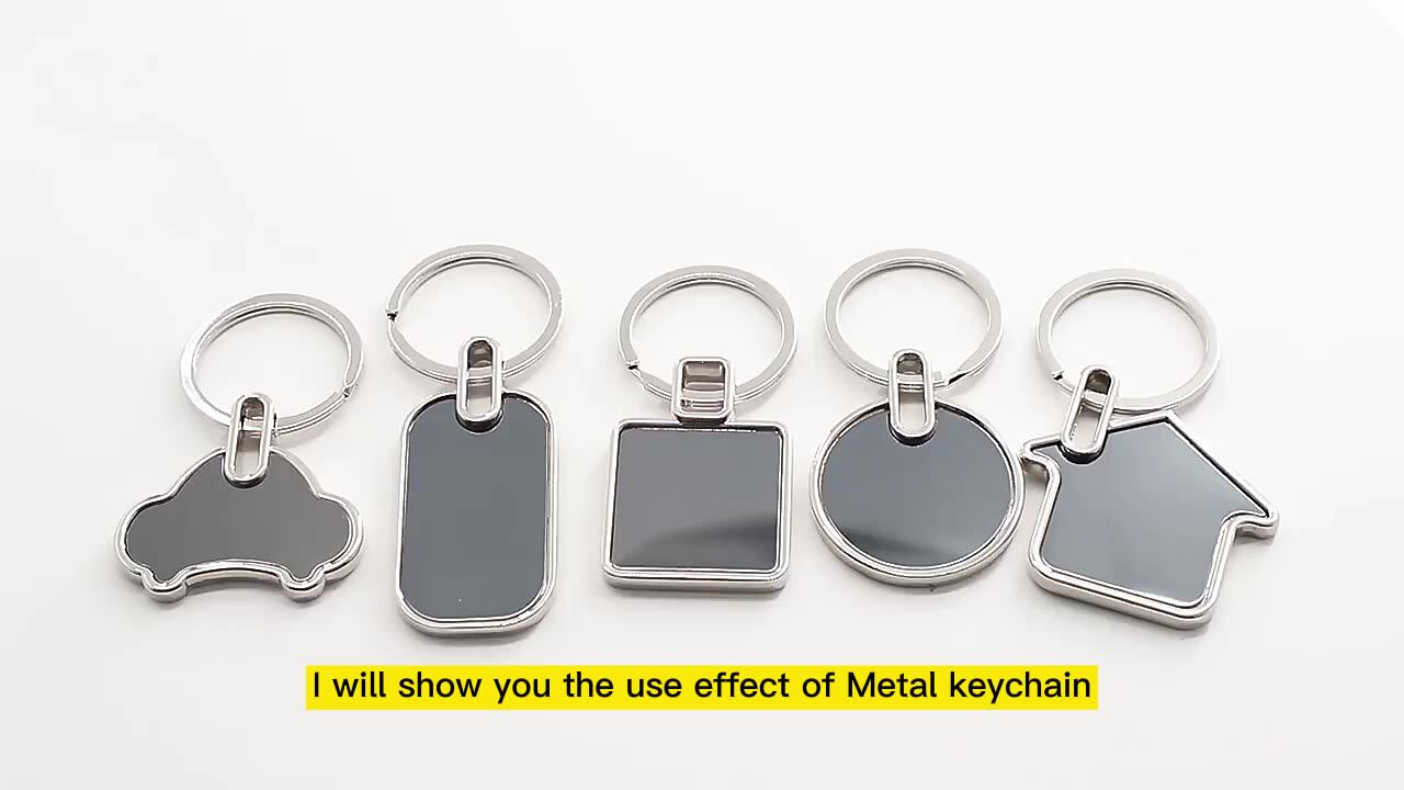 Wholesale Keyrings Keychain Blank Engraving Plain Custom House Iron ...