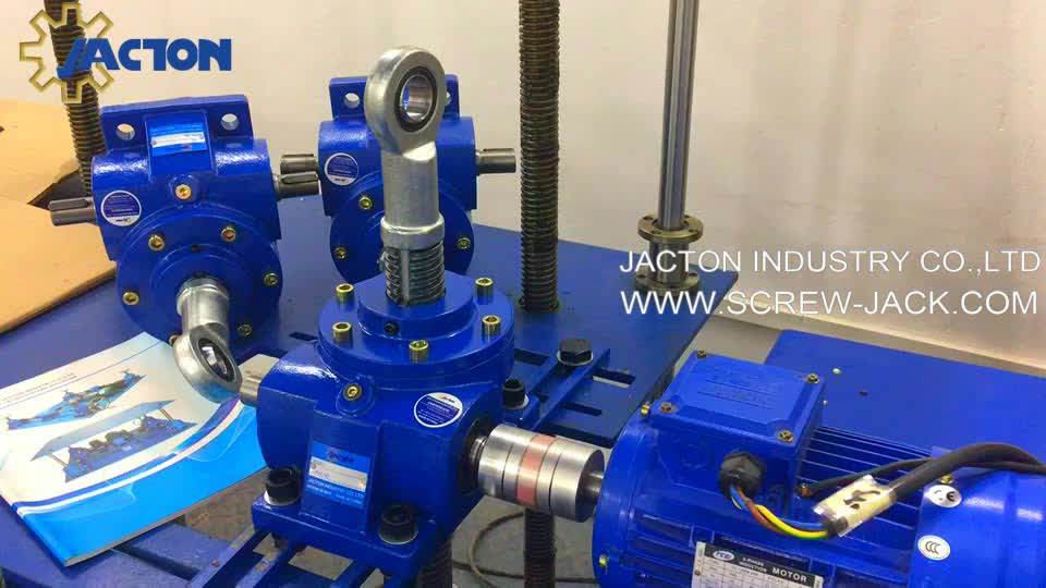 Reliable And High Precision 15 Ton Worm Gear Motorized Screw Jack For ...