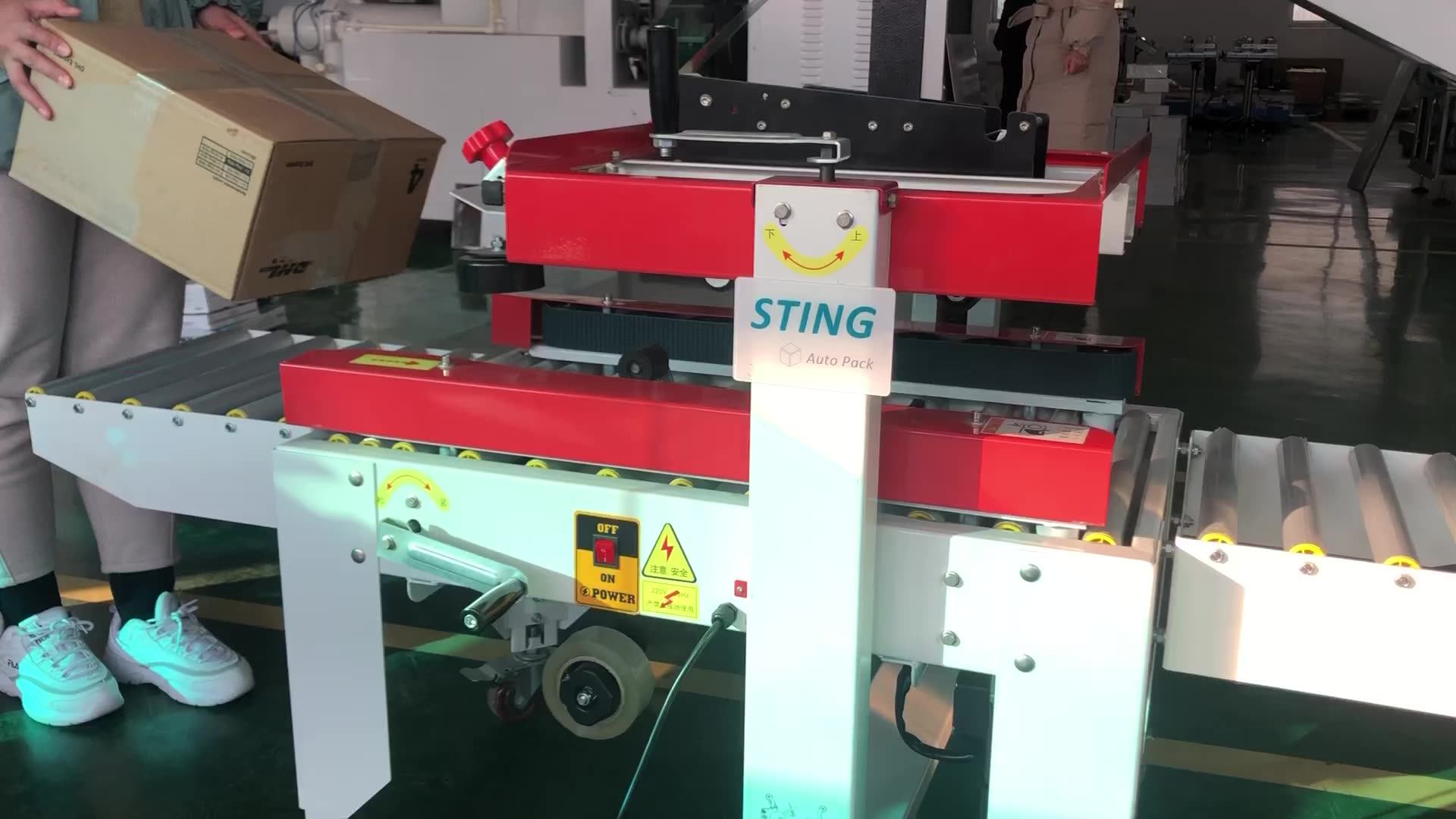 Small Semi Auto Automatic Box Taping Carton Case Sealing Sealer Machine ...