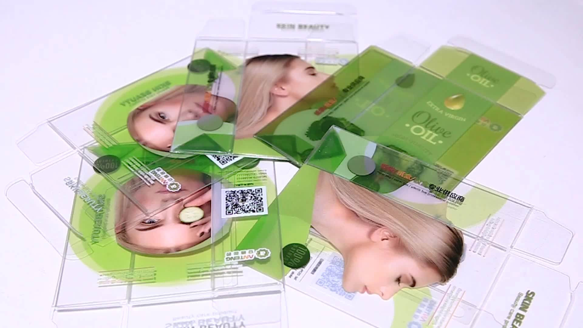 Custom Clear Cosmetic Skin Care Pet Pvc Pp Plastic Packaging Box ...