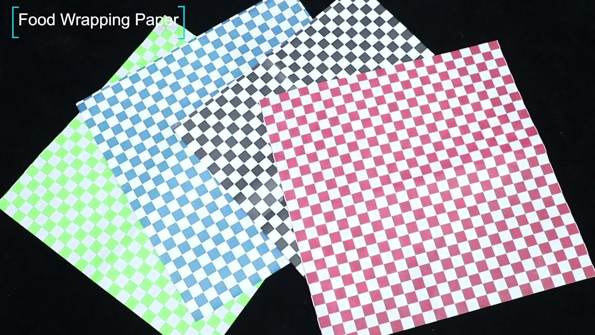 Food Wrapping Paper Packaging,Burger Wrapping Paper,Custom Printed ...