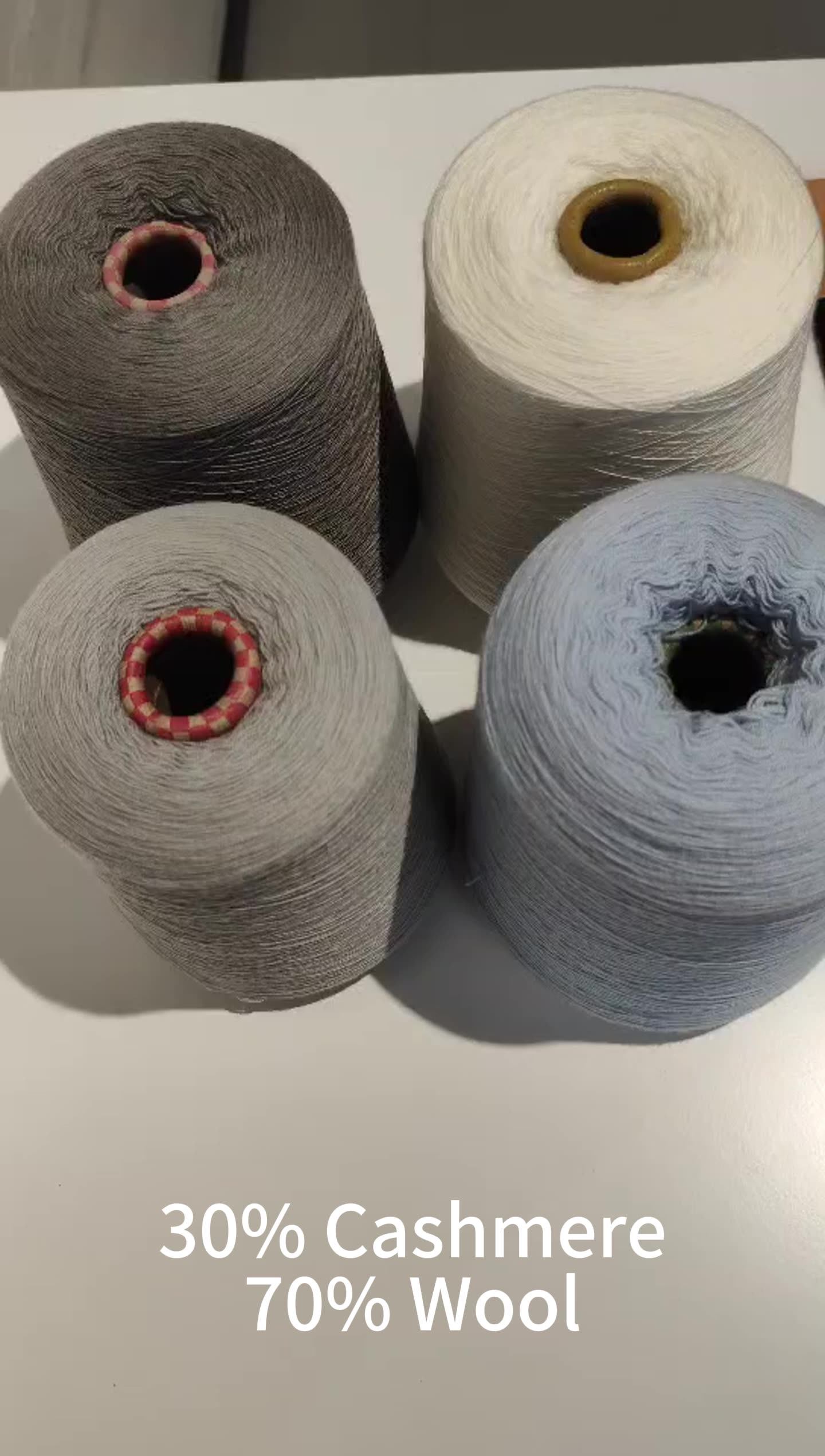 Salable Yarn Cashmere Wool Blend Yarn 30% Cashmere 70% Wool 2/50nm ...