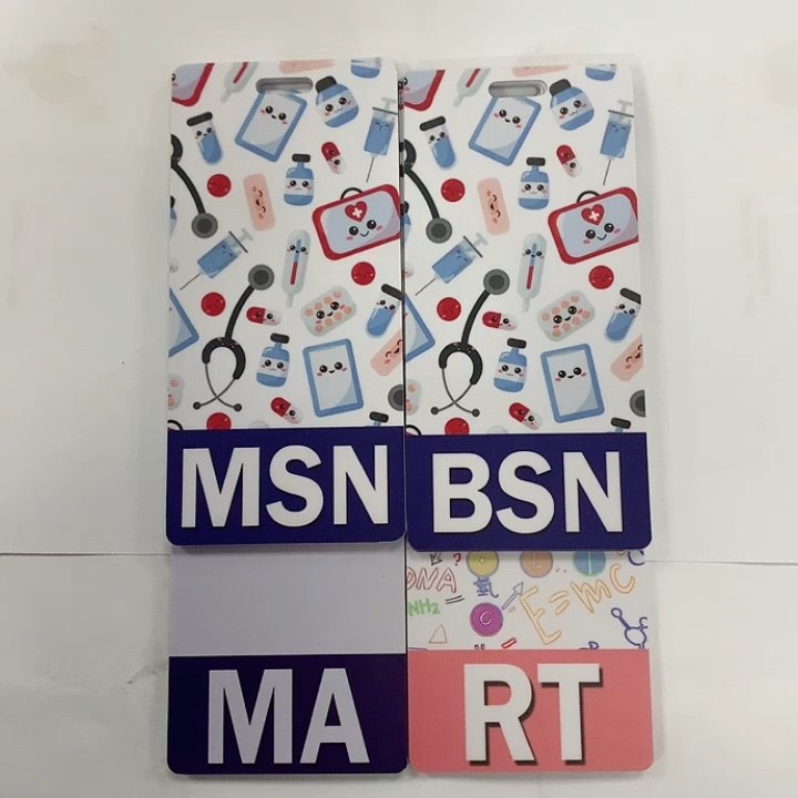 Custom Certified Nursing Assistant Badge Reel With Badge Buddy Vertical ...