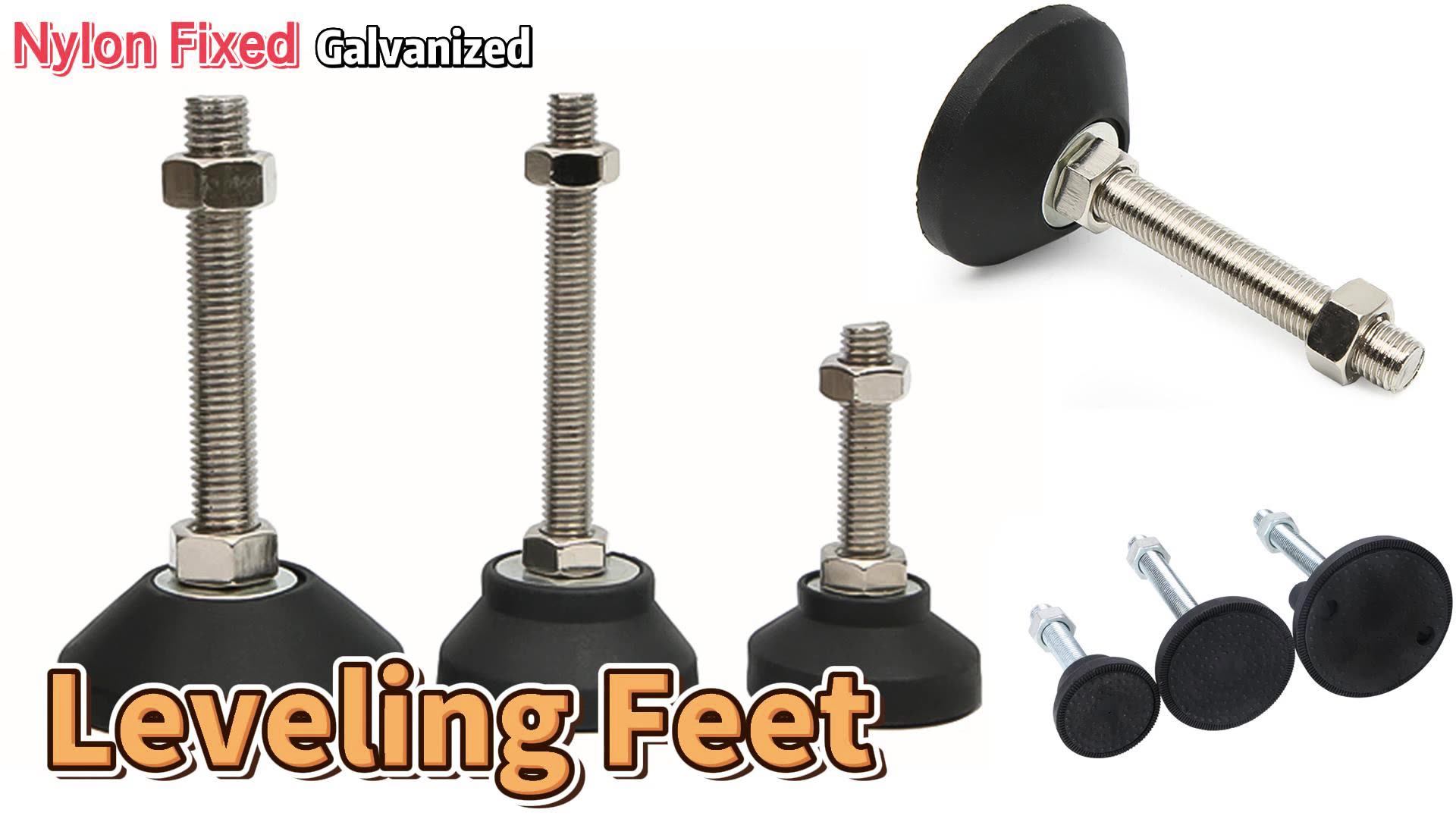 Galvanized Fixed Foot Cup Adjustable Leveling Feet Glides Furniture ...