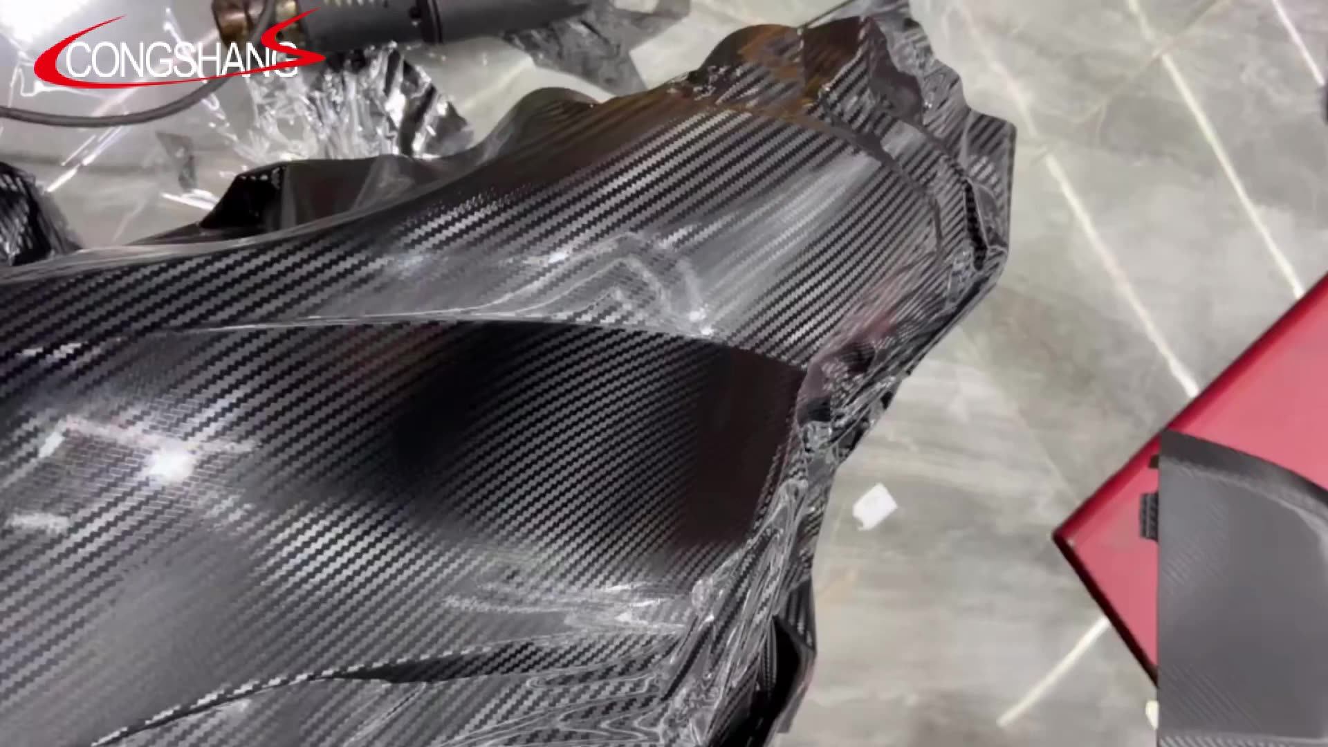 Air Bubble Free 3d 4d 5d 6d 7d Gloss Black Carbon Fiber Full Body Car ...