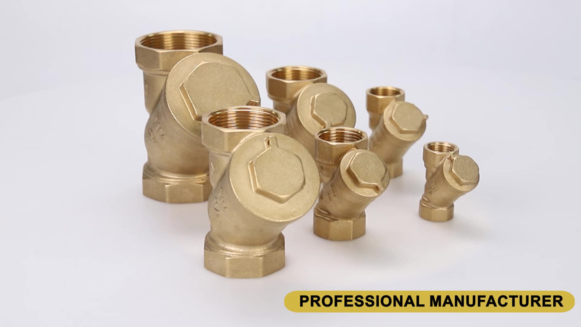 Brass Y Type Water Strainer Mesh Filter Valve For Plumbing & Water Line ...