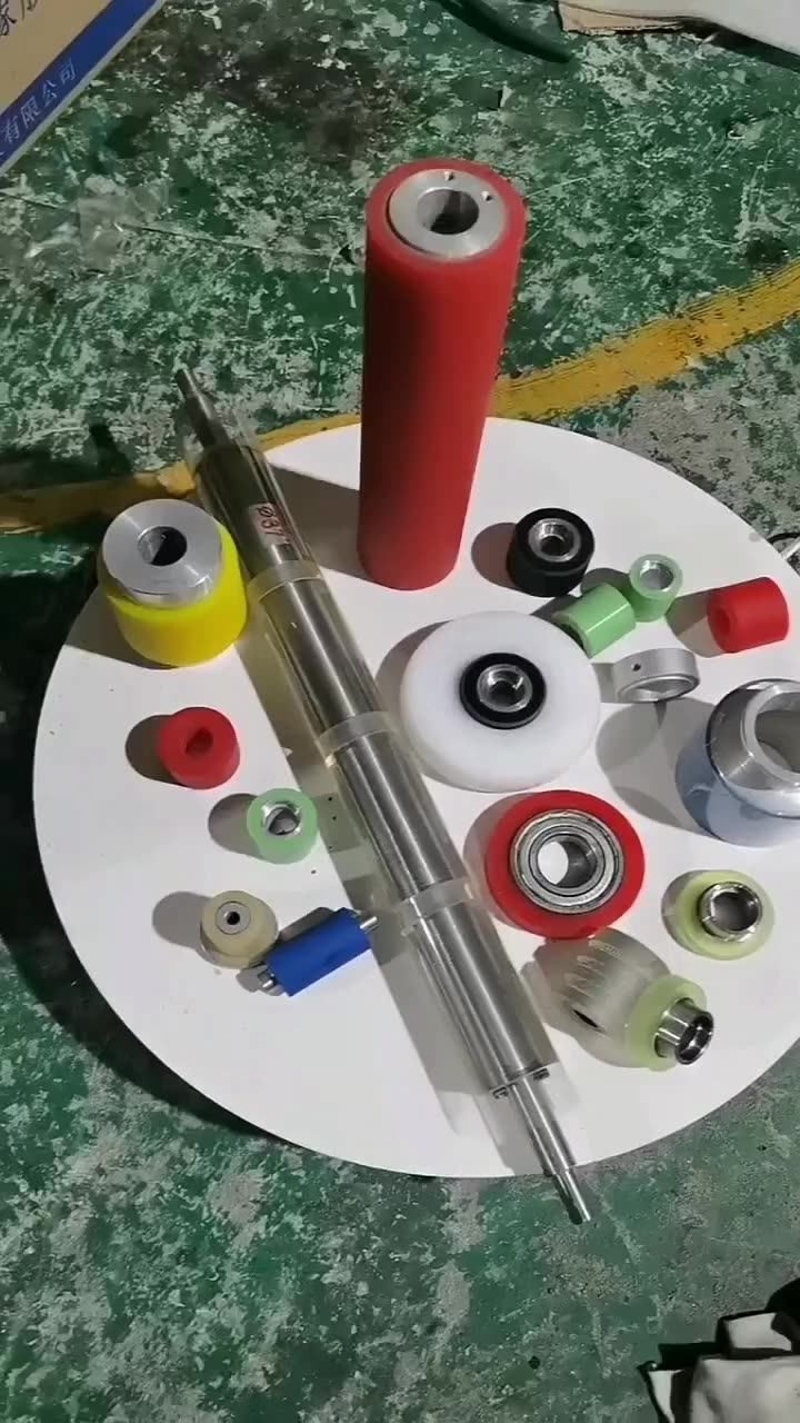 Umbh Rubber Bearing Polyurethane Roller With Screw Pulley Wear ...