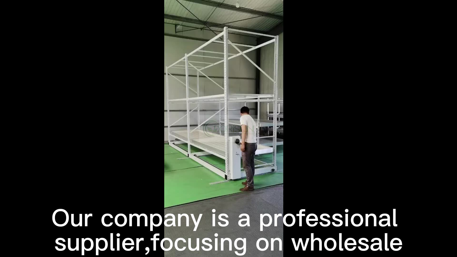 High Load-bearing Vertical Farming Multi-layer Grow Rack With V Groove ...