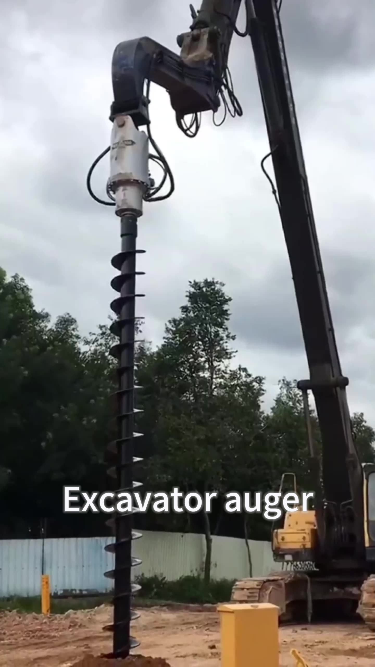 Mini Hydraulic Excavator Earth Excavation Equipment Auger Attachment ...