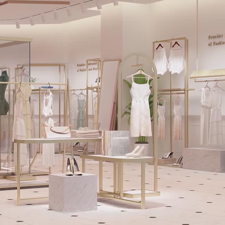 Clothing Showroom Interior Design For Clothes Display Showcase ...