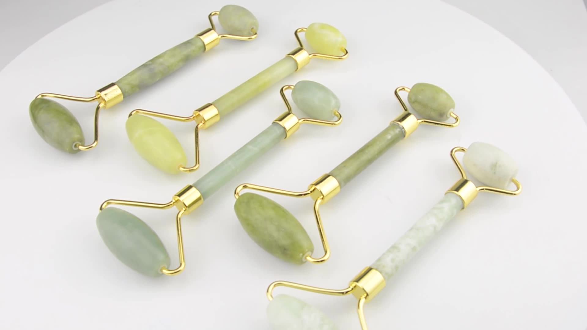 Xiuyan Jade Roller Facial Jade Stone Face Body Roller Massage Facial ...