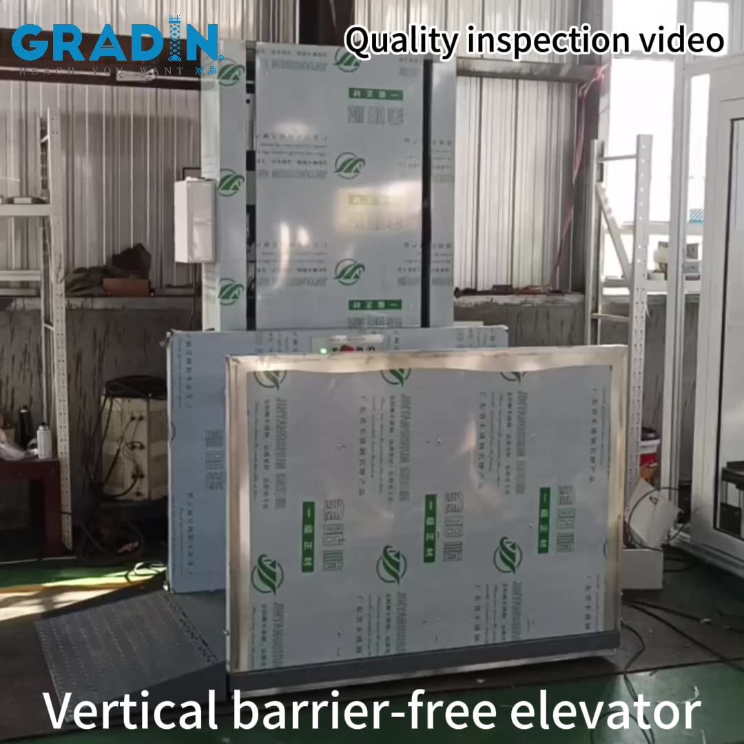 Barrier-free Vertical Elevator Wheelchair Lift Elderly Residential ...