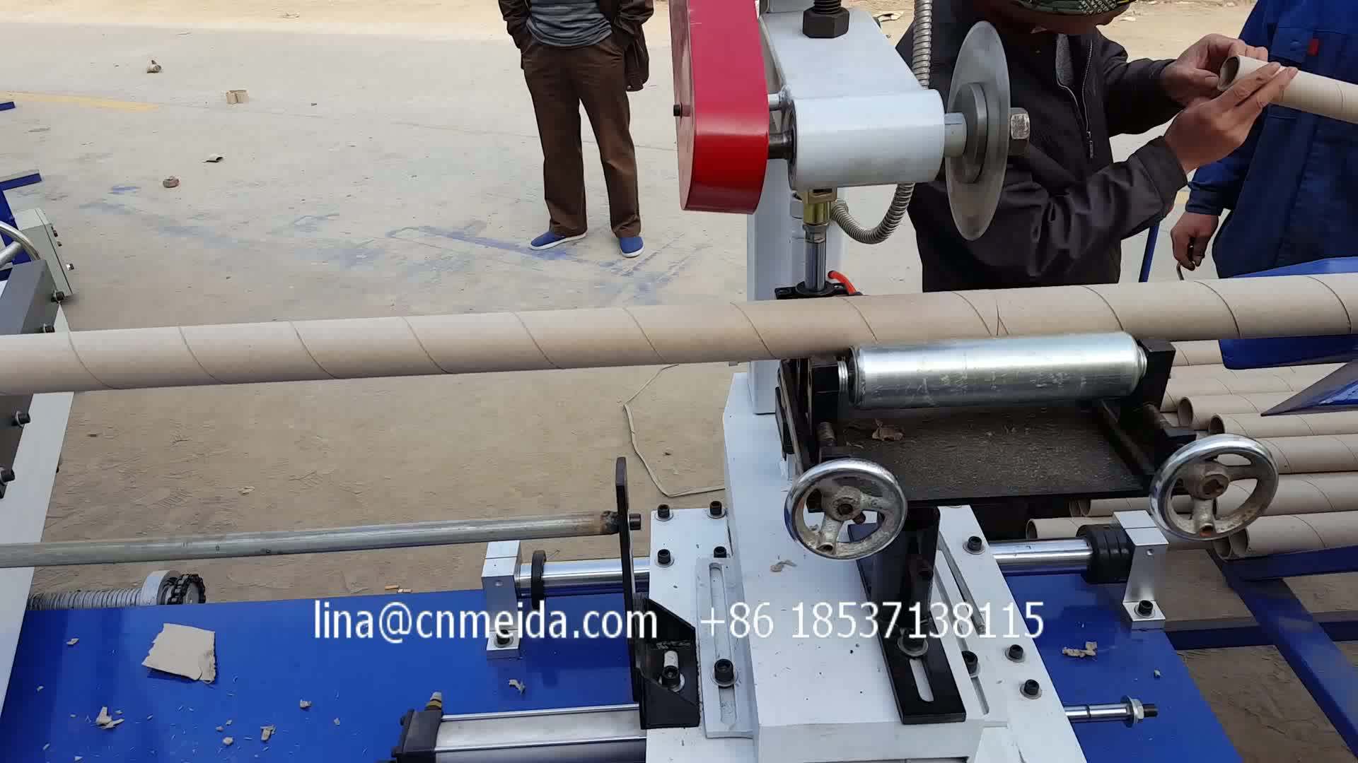 Automatic 12-60mm Small Diameter Convoluted Paper Tube Curling Machine ...