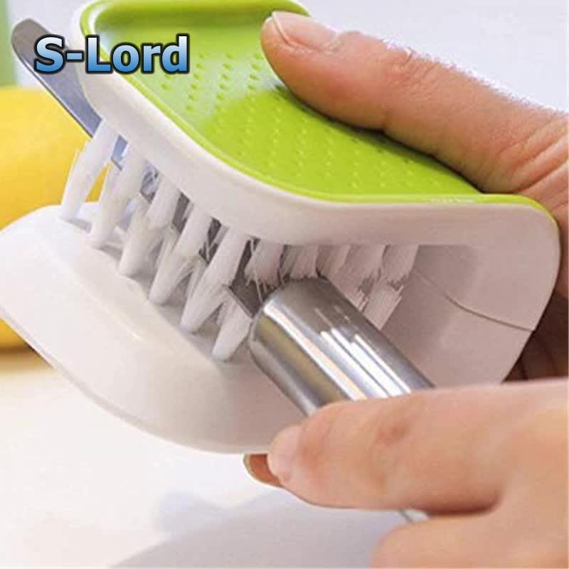 Kitchen Knife And Fork Cleaning Brush,Non-slip Cutlery Cleaner Bristle ...
