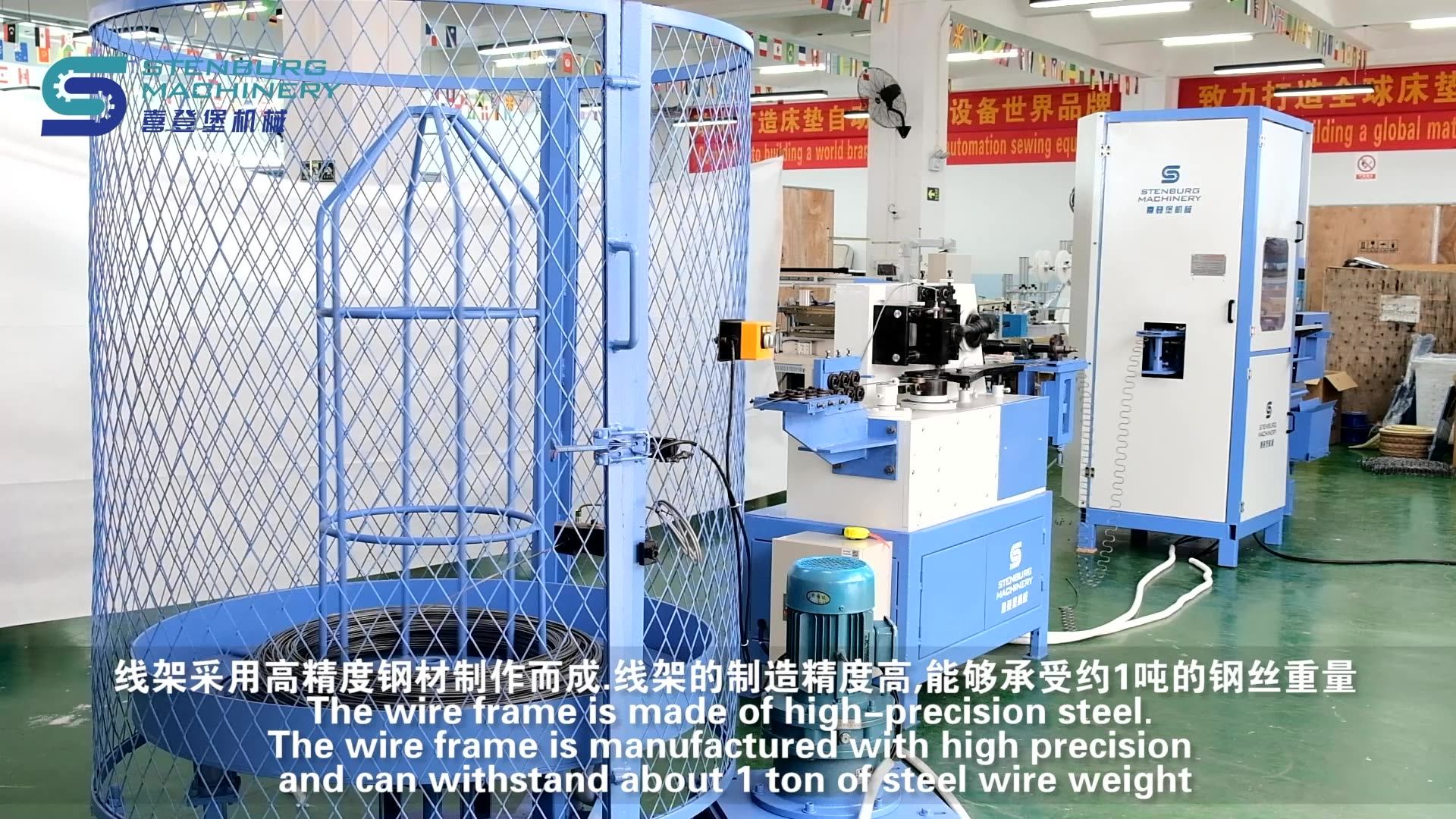 Sf-line High Speed Full Auto S-shape Zigzag Sofa Spring Forming Machine ...