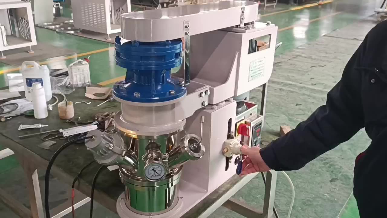 Viscosity Slurry Mixer For Solder Paste Lab Vacuum Double Planetary ...