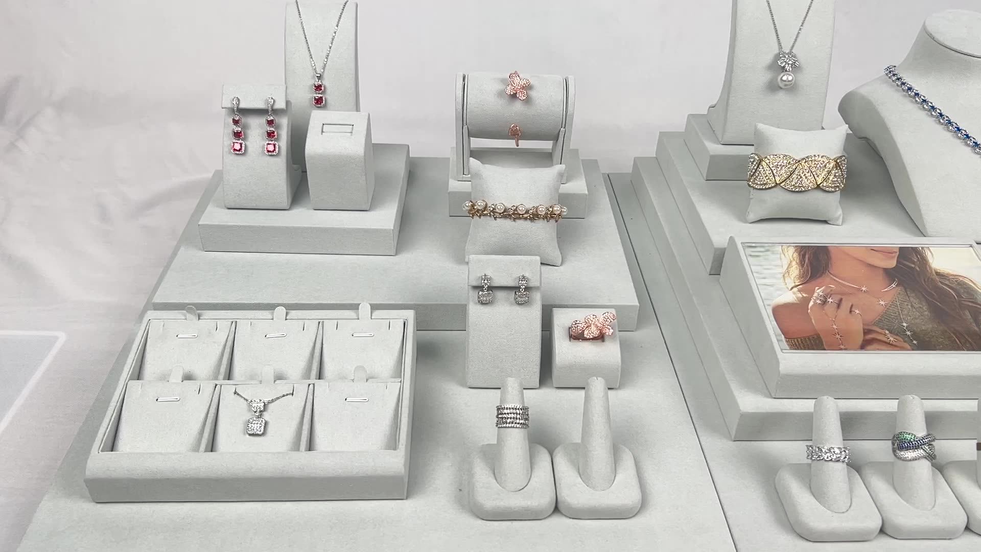 Wholesale Custom Counter Jewelry Display Holder Pendant Necklace Bangle ...