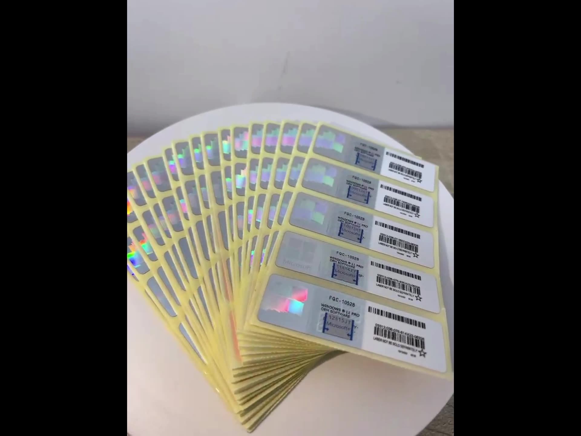 Windows 11 Key Sticker Global Online Activation(1 Pack= 10 Pcs) Win 11 ...