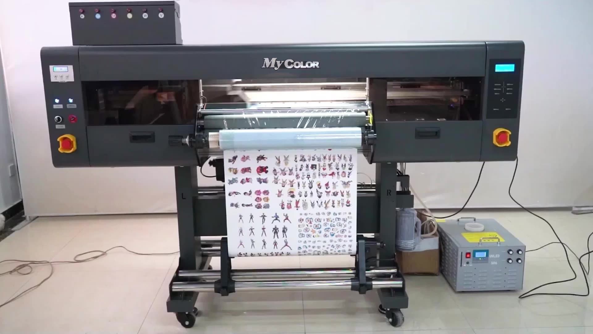Uv Dtf Printer With Transfer Film 3d Effect 60cm Roll To Roll Uv Dtf ...