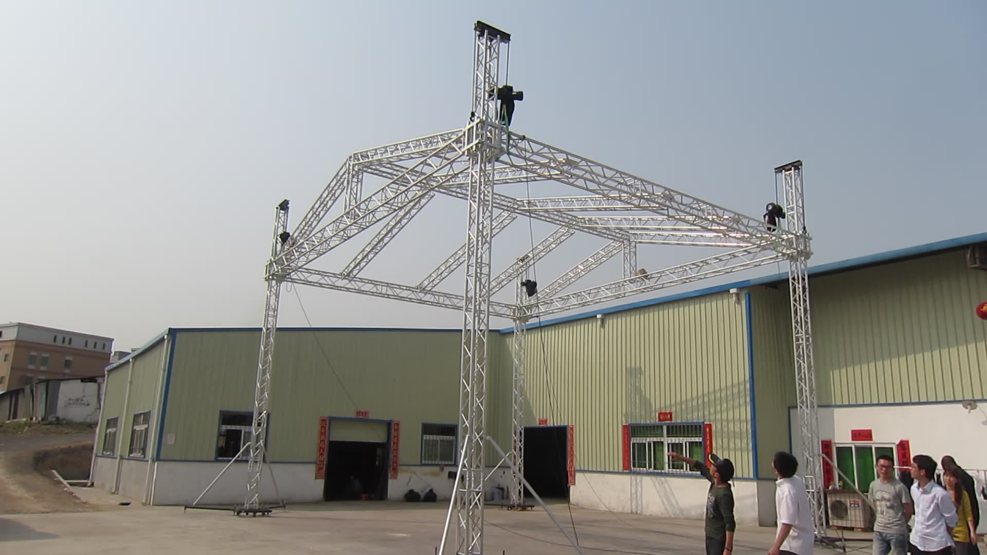 Esi 20' X 20' Modular Booth System Outdoor Stage Lighting Truss Roof ...