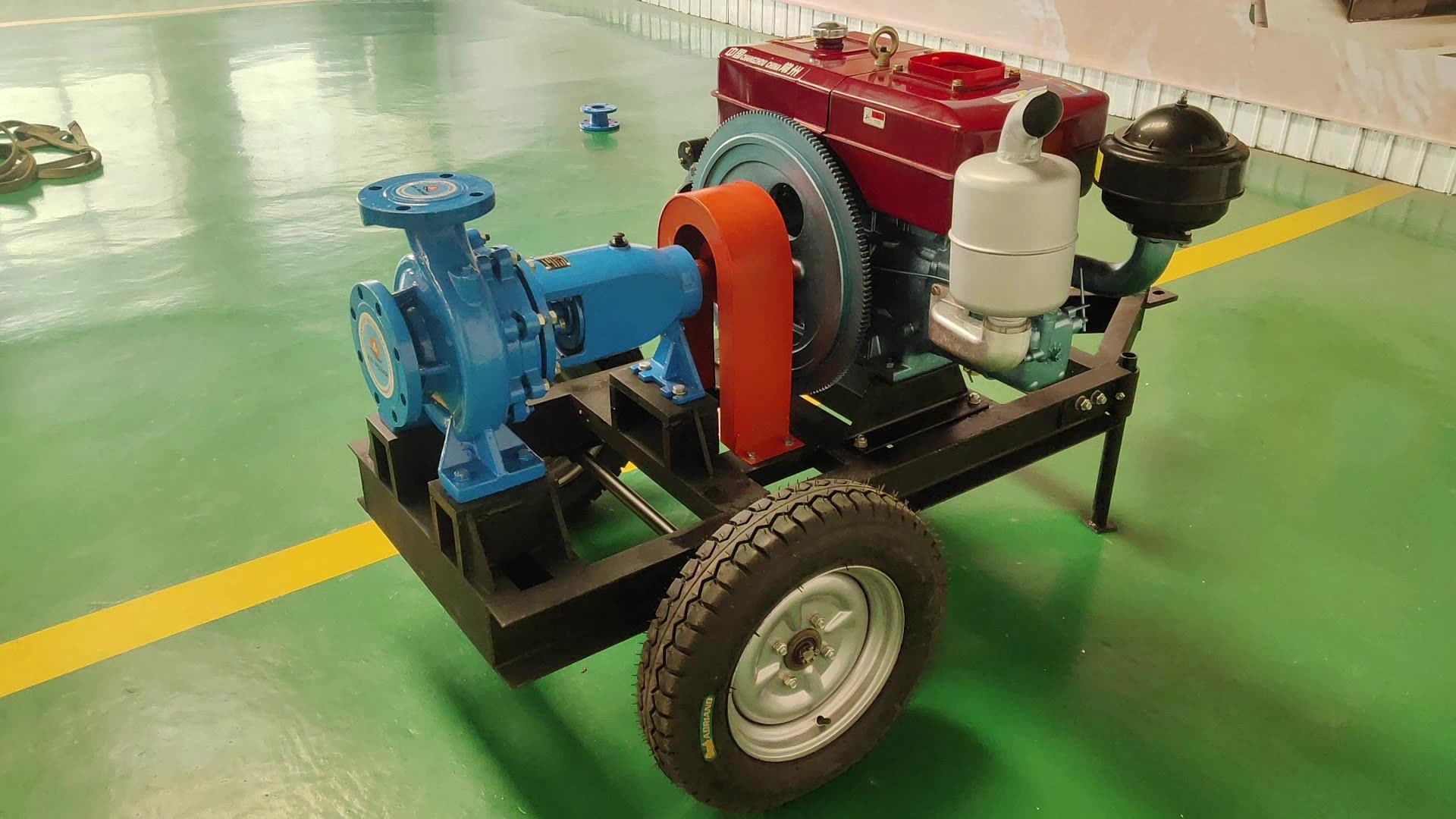 8 Inch Diesel Engine Farm Irrigation Belt Driven Water Pump Diesel ...