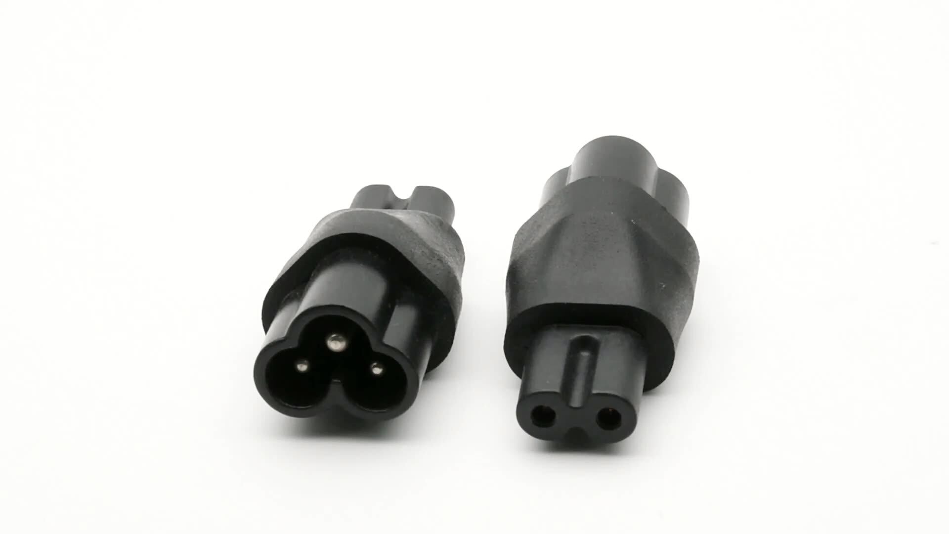 Iec 320 C6 To C7 Power Adapter Converter Iec 3pin Male To 2pin Female ...
